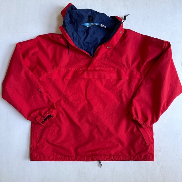 Woolrich | Jackets & Coats | Vintage 9s Woolrich Red Teton Pullover ...